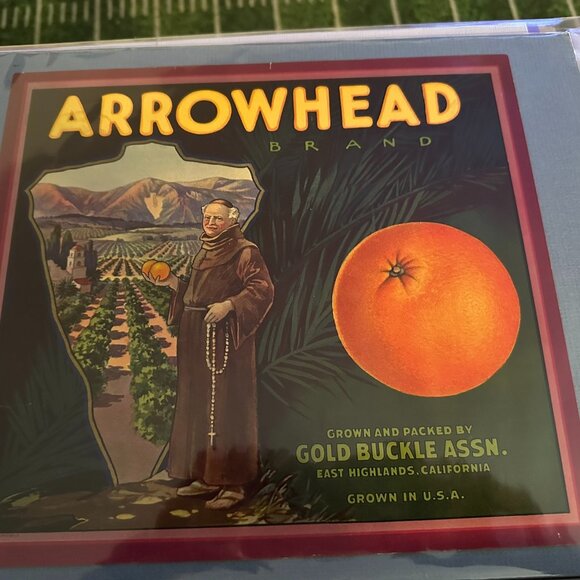 Wall Decor | Authentic Citrus Farm Crate Label Arrowhead | Poshmark
